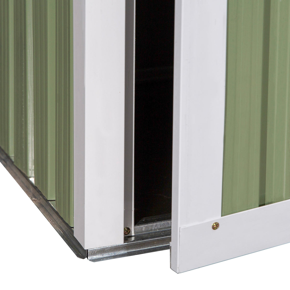 Outsunny 5ft x 3ft Metal Garden Shed - Dark Grey, Green or Brown ...