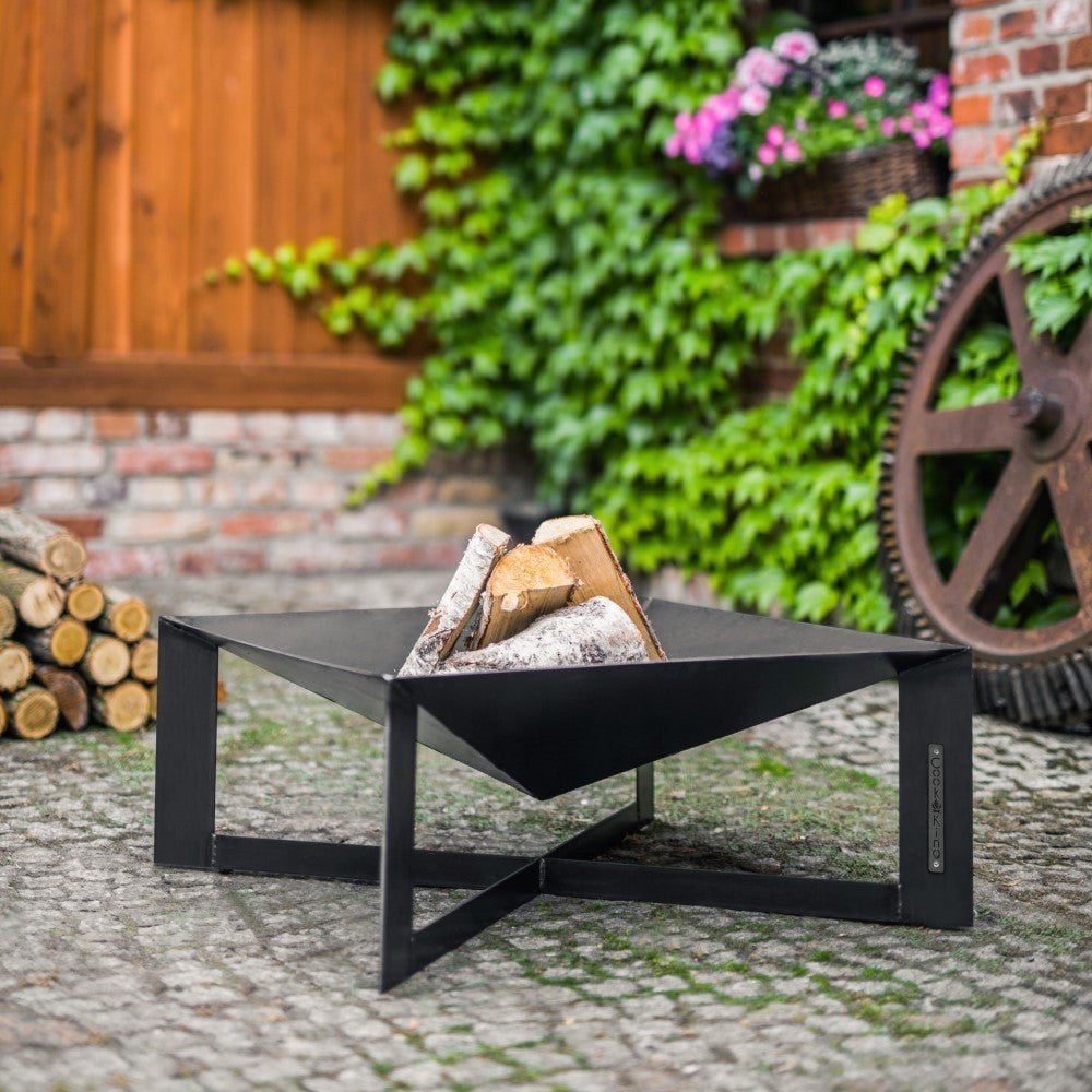 Cook King Cuba Square Fire Bowl Pit 70cm -Portable Fire Bowl – Clara ...