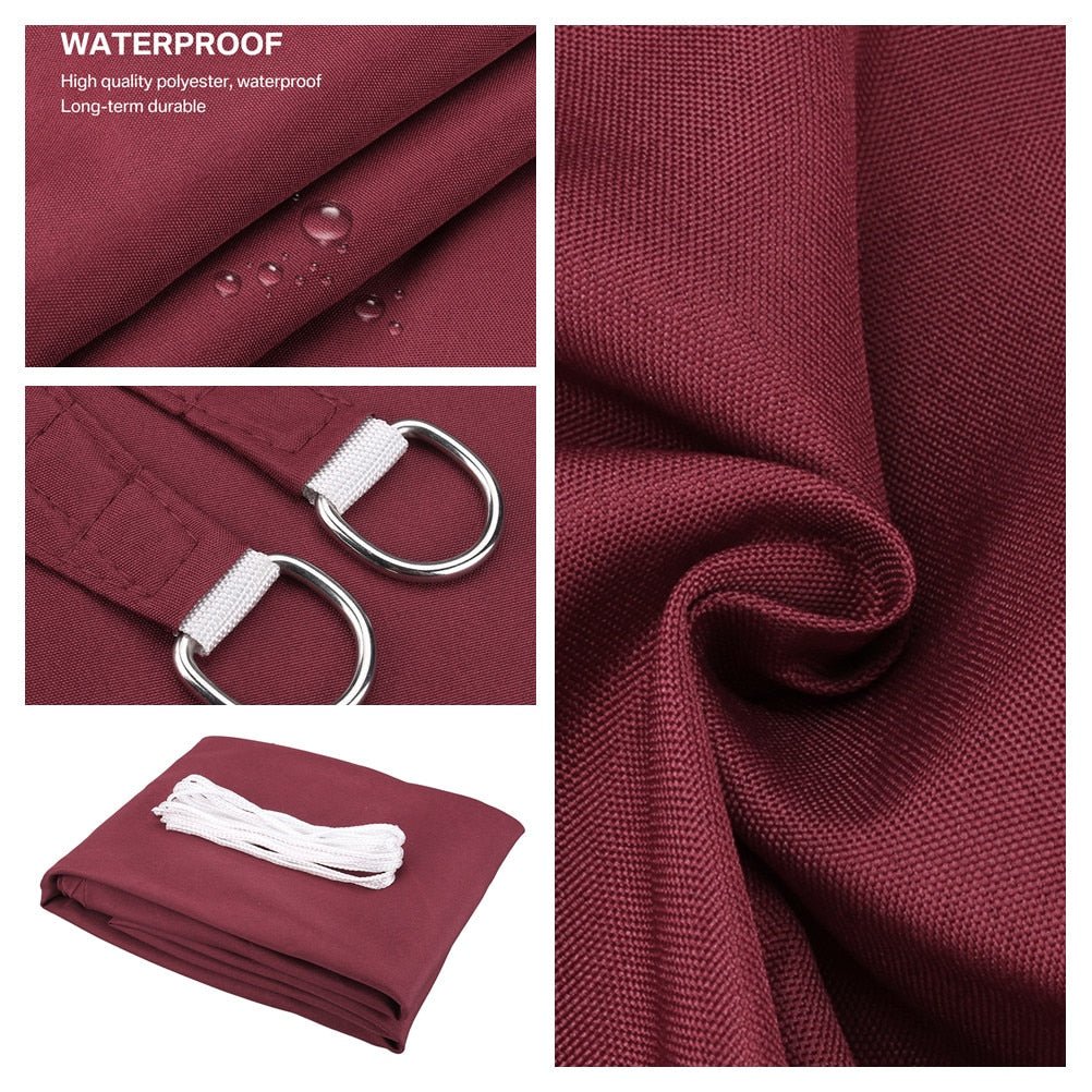 Equilateral Triangle Wine Red - Sun Shade Sail - Water – Clara Shade Sails